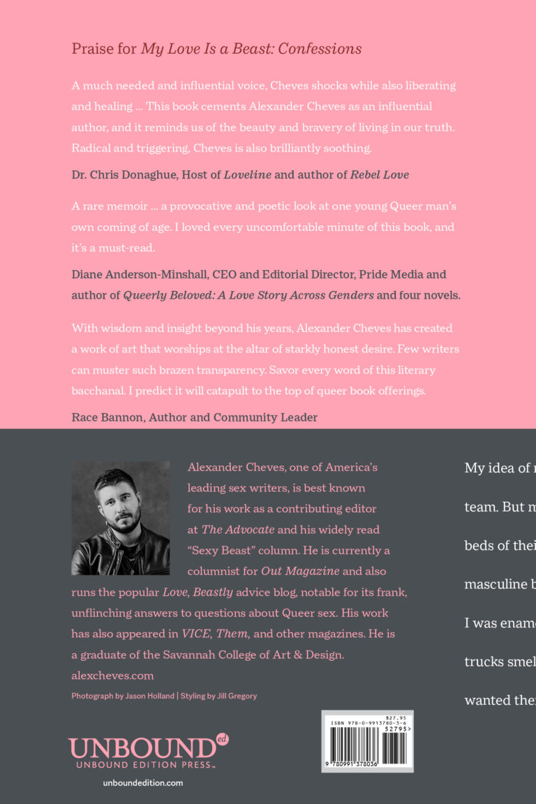 My Love Is a Beast: Confessions | Alexander Cheves | Memoir - Unbound ...
